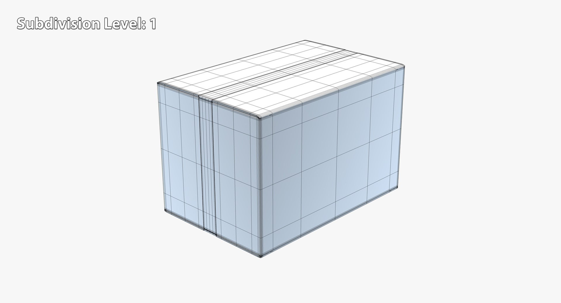 3d Model Large Cardboard Box