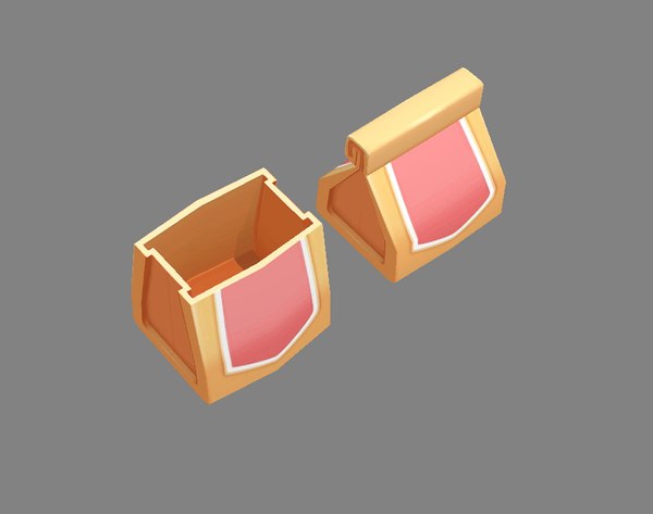 3D lunch packaging bag - TurboSquid 1688377