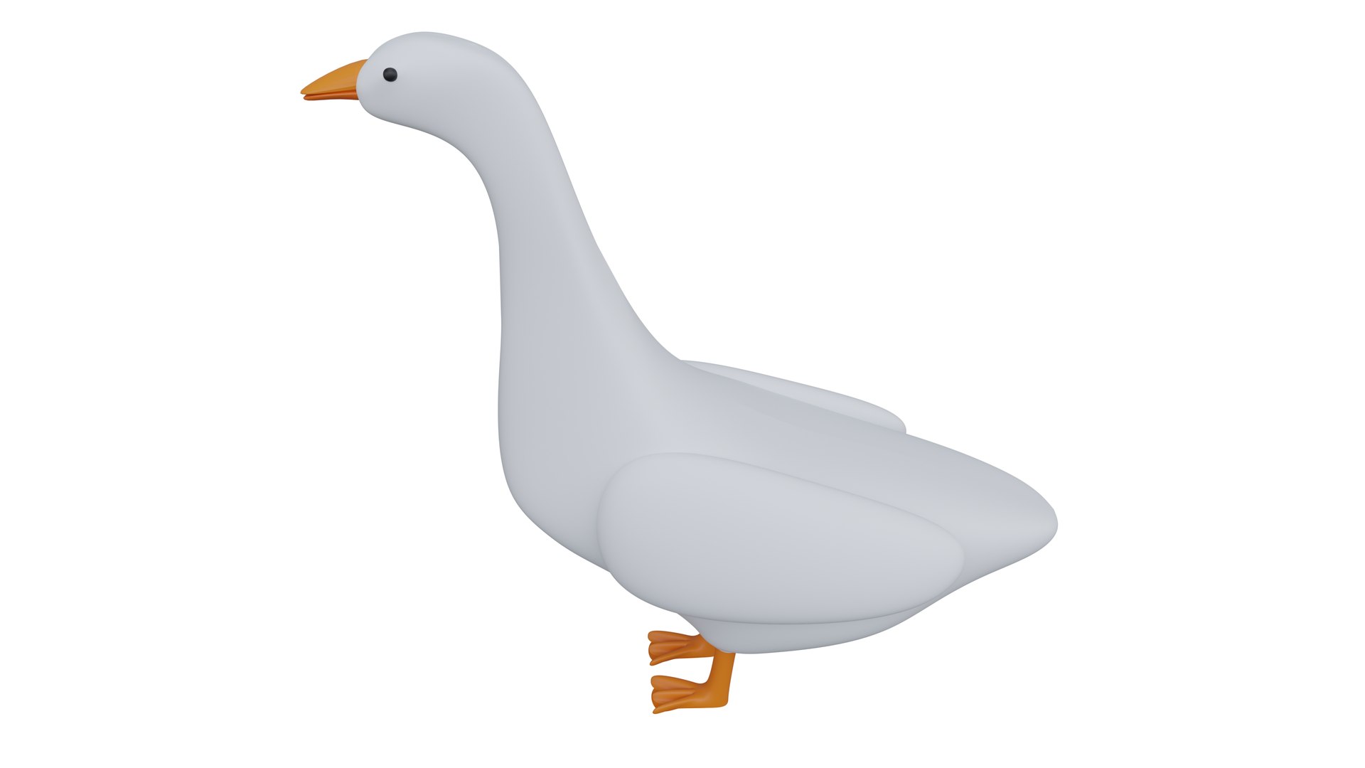 Cartoon Goose 3D Model - TurboSquid 2157273