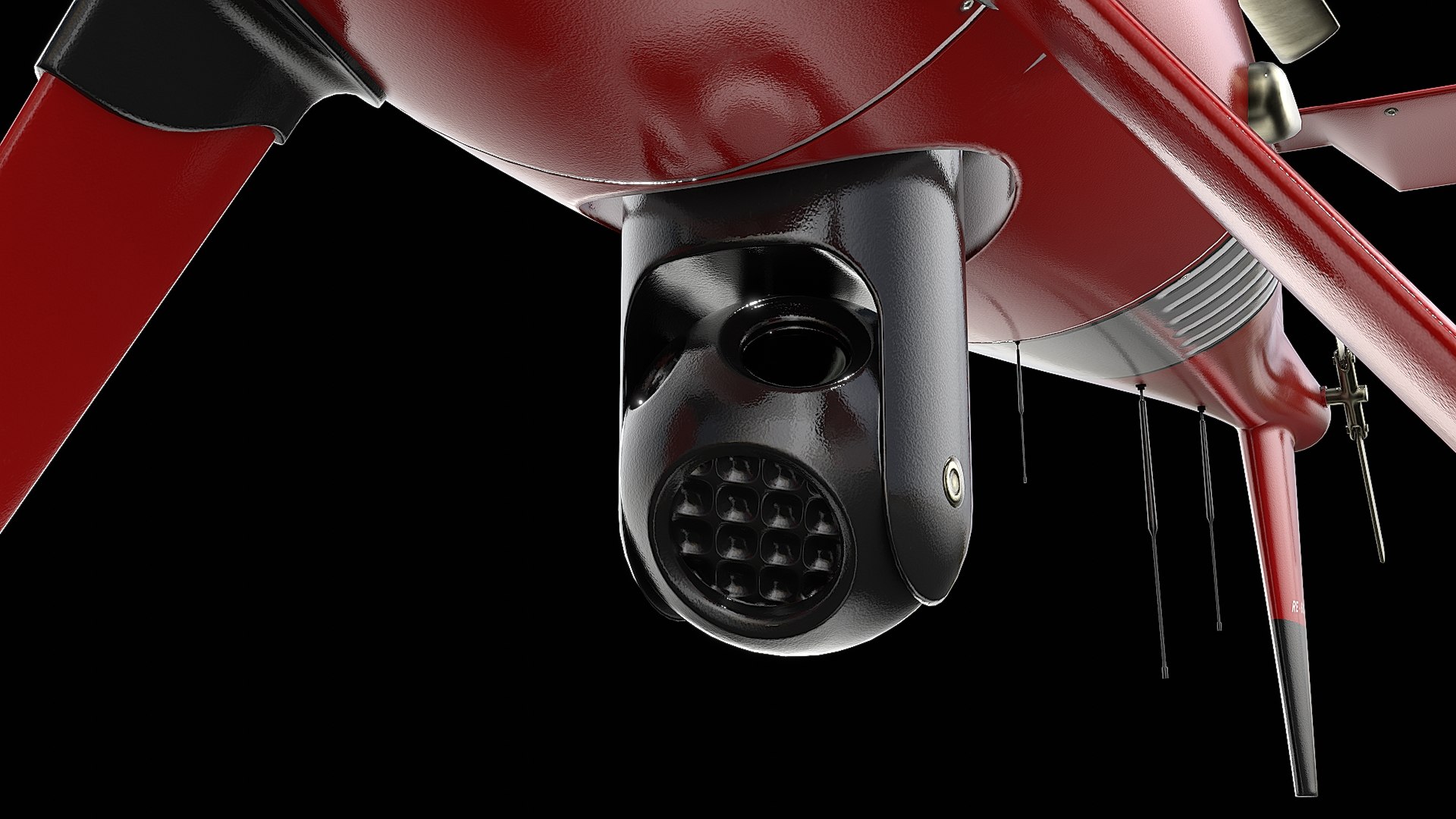 3D Model Schiebel Camcopter S100 UAV - Red - TurboSquid 2411727