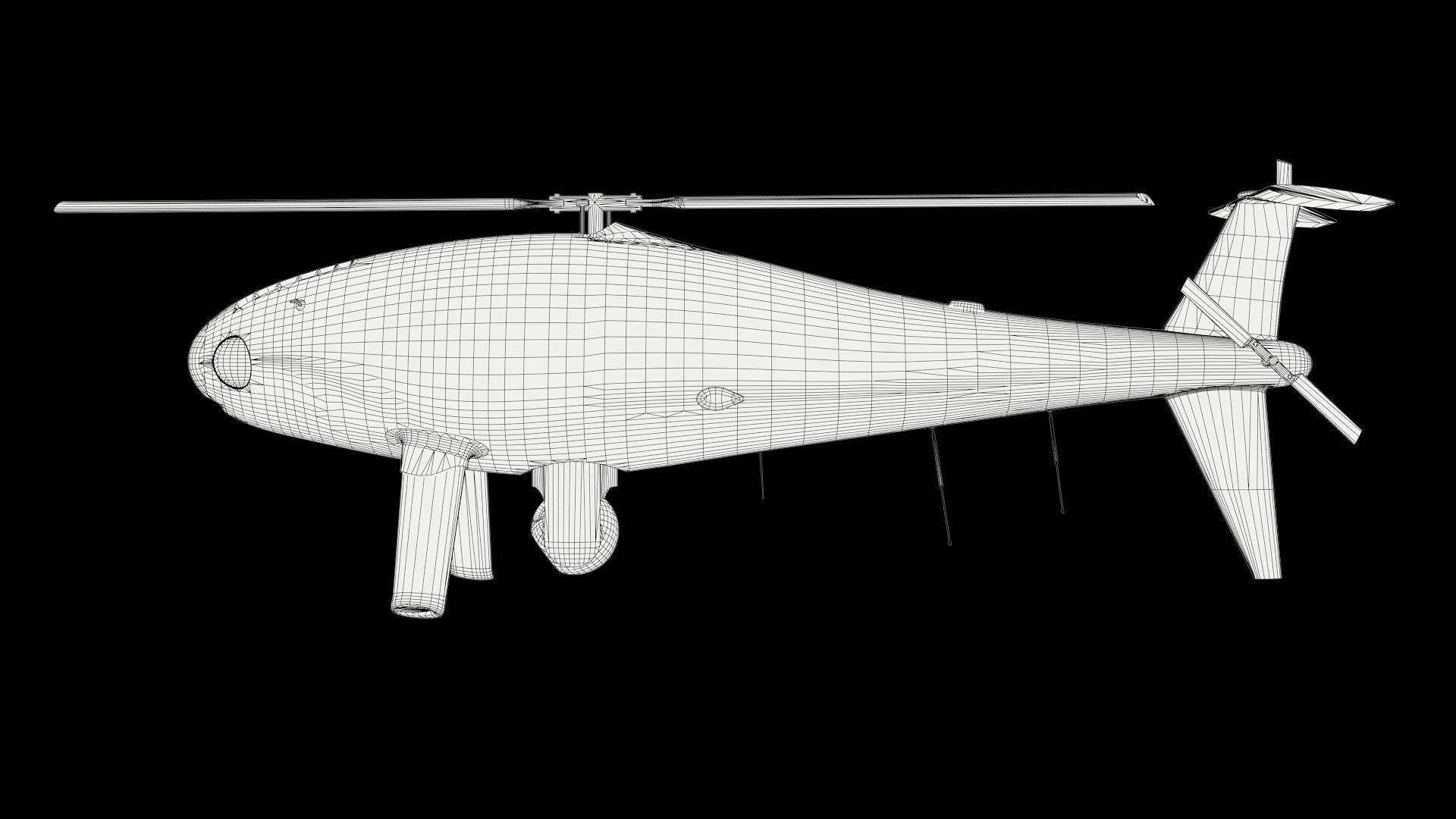 3D Model Schiebel Camcopter S100 UAV - Red - TurboSquid 2411727