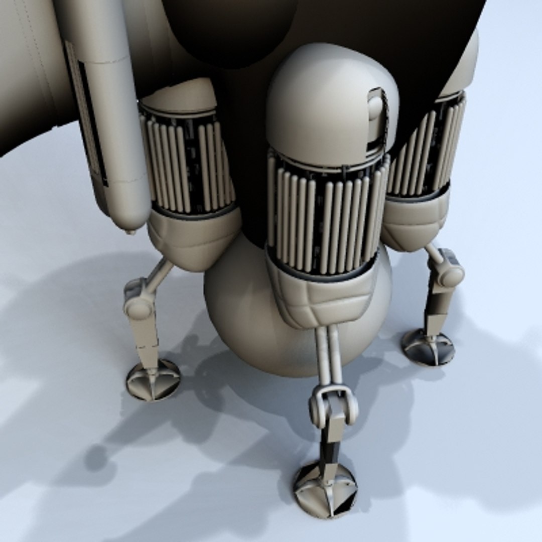 3d Retro Styled Rocketship