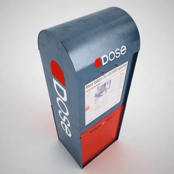 newspaper box 01 3d model