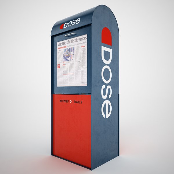 newspaper box 01 3d model