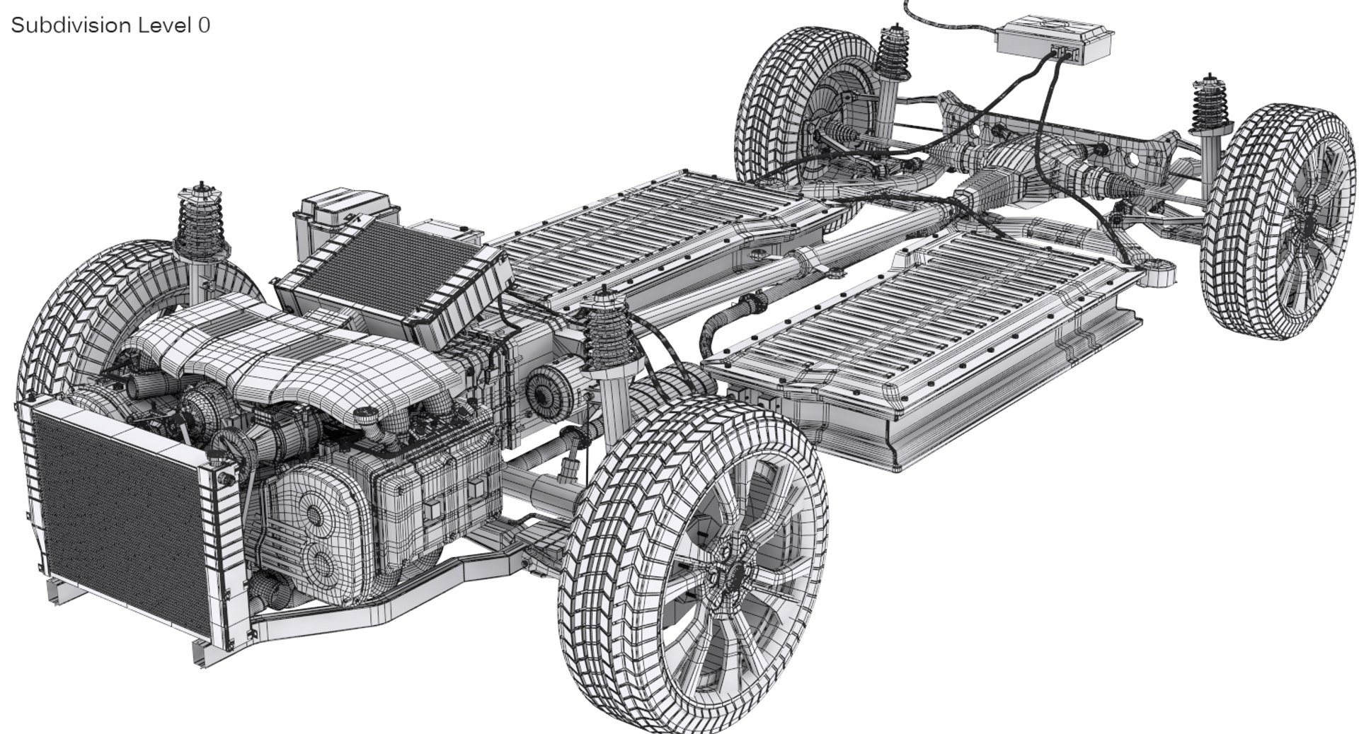 3D Rwd Hybrid Chassis - TurboSquid 1386589