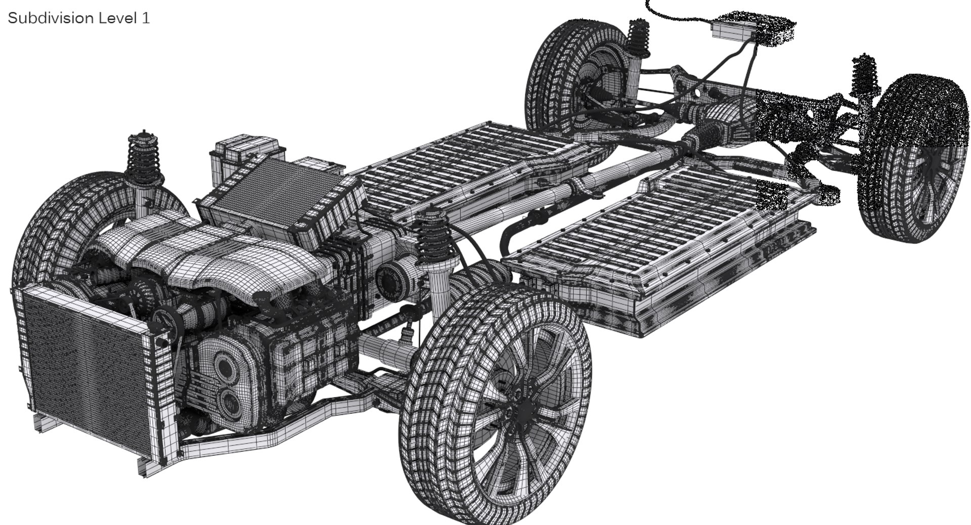 3D Rwd Hybrid Chassis - TurboSquid 1386589