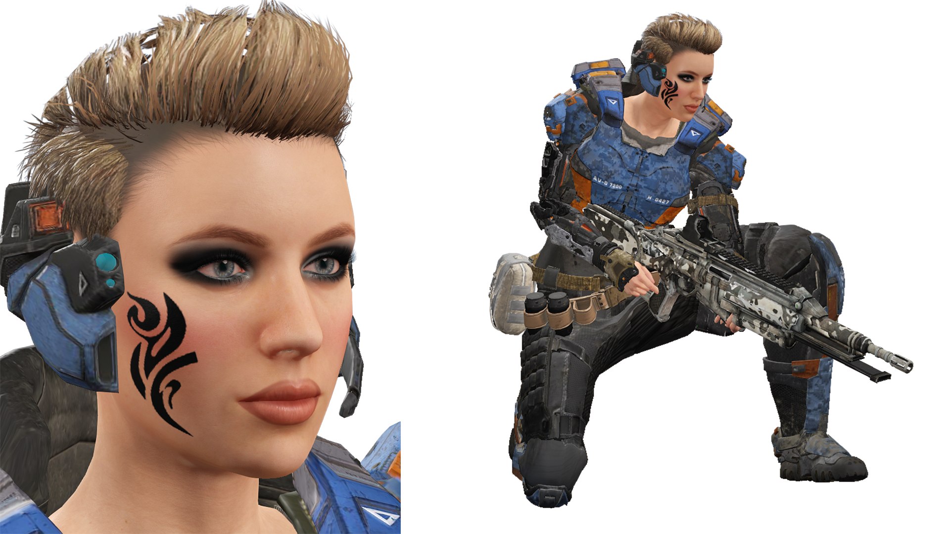 Realistic Rigged Fighter Soldier Girl-Suji Character 3D Model 3D Model ...