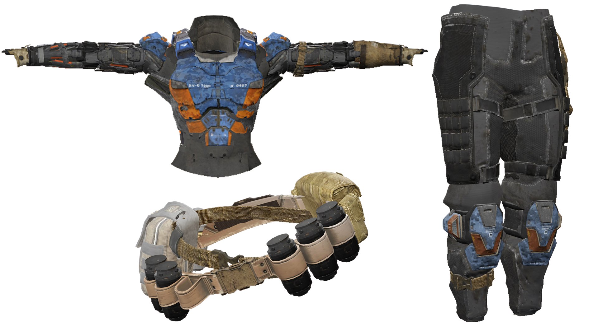 Realistic Rigged Fighter Soldier Girl-Suji Character 3D Model 3D Model ...