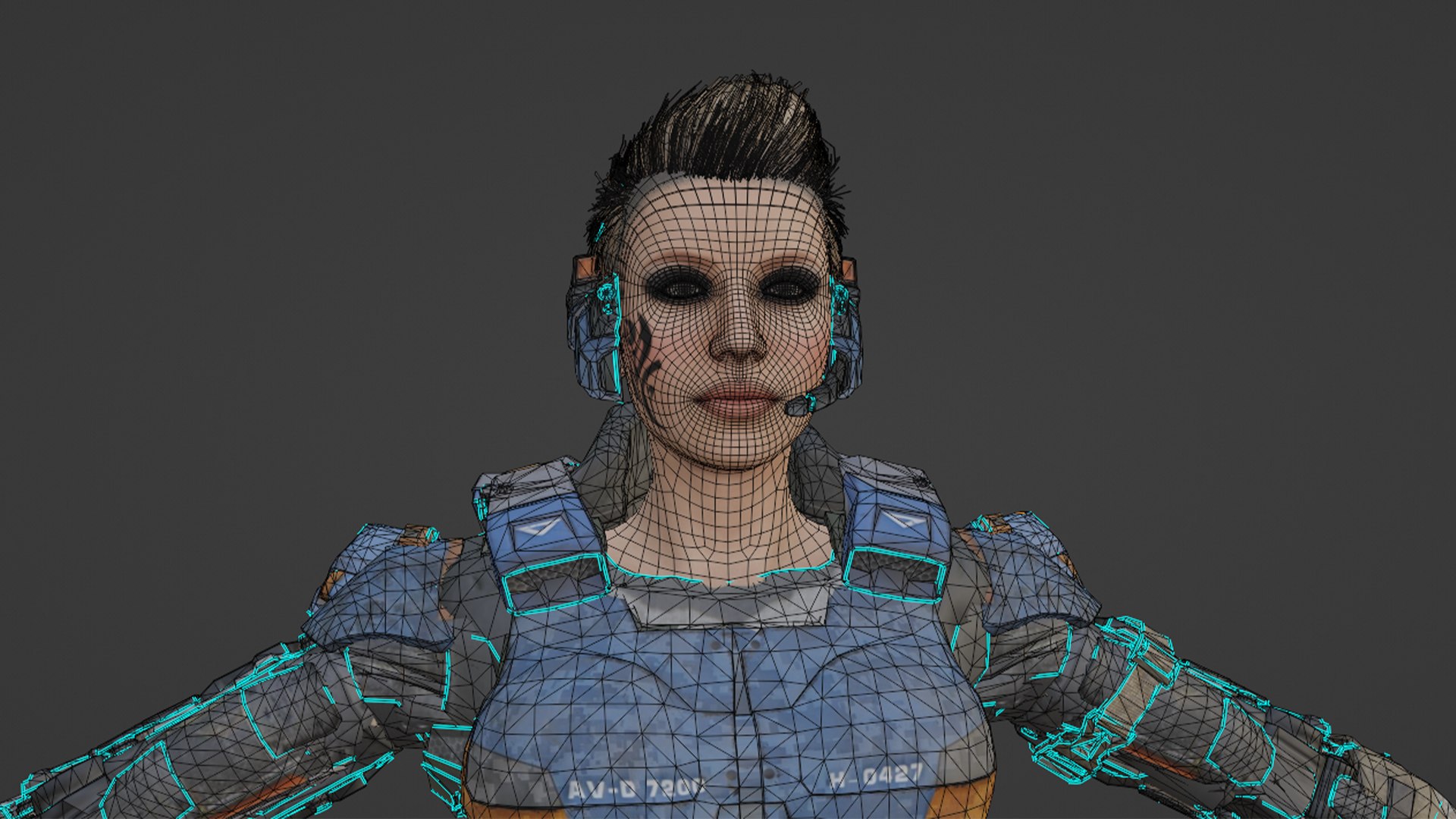 Realistic Rigged Fighter Soldier Girl-Suji Character 3D Model 3D Model ...