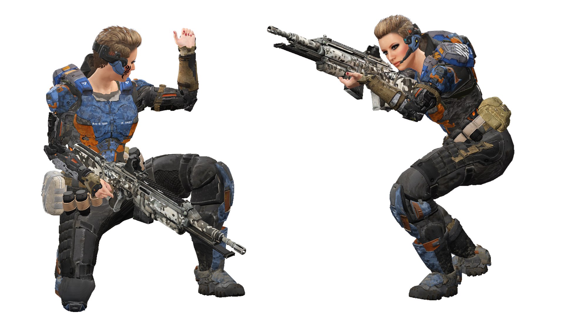 Realistic Rigged Fighter Soldier Girl-Suji Character 3D Model 3D Model ...