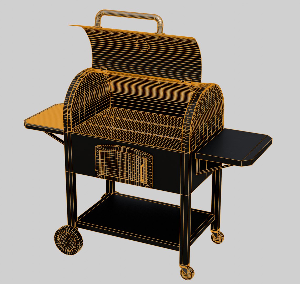 3D Model Charcoal Barbecue Grill - TurboSquid 1884807