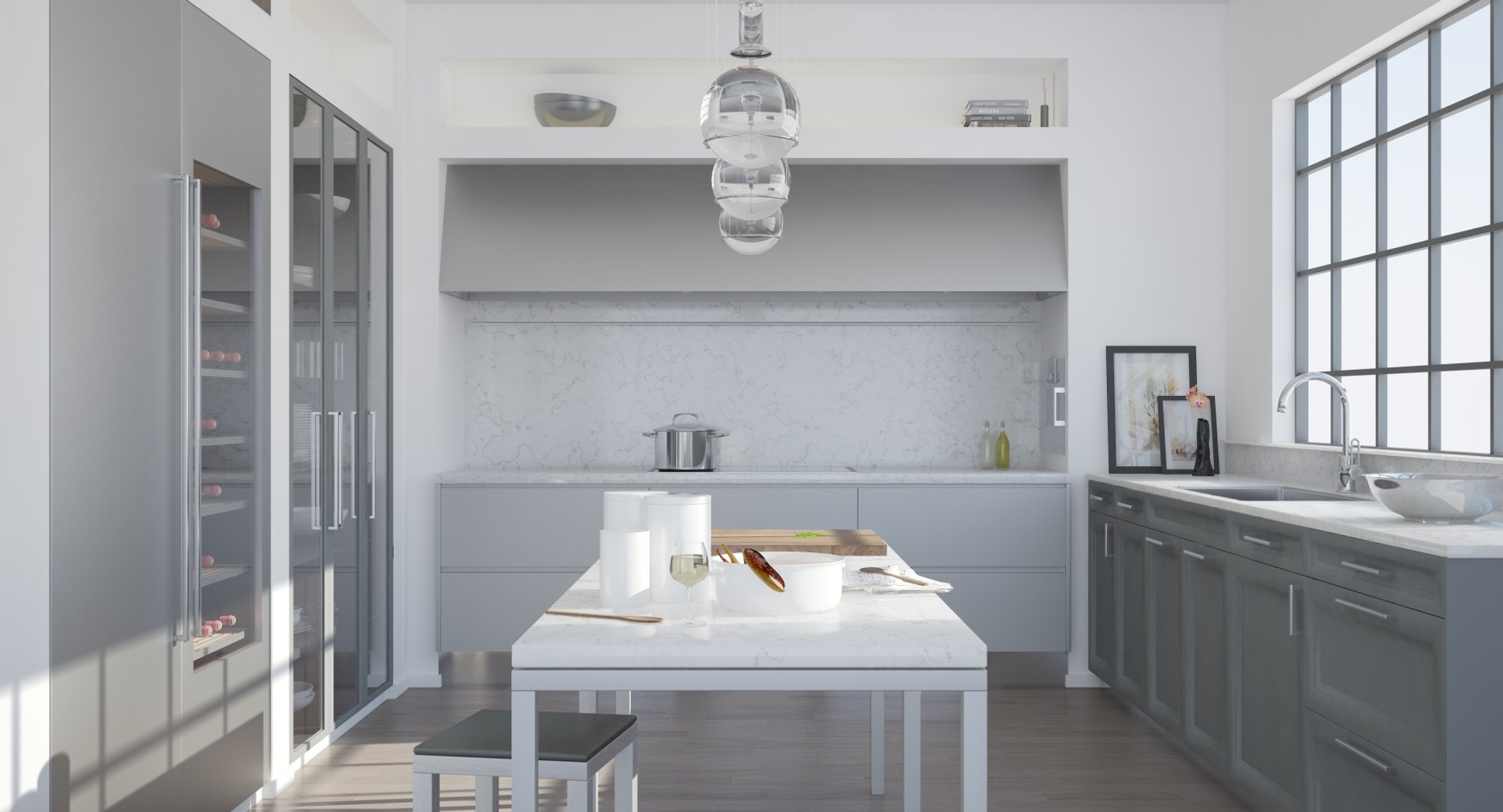 Kitchen Scene 3ds