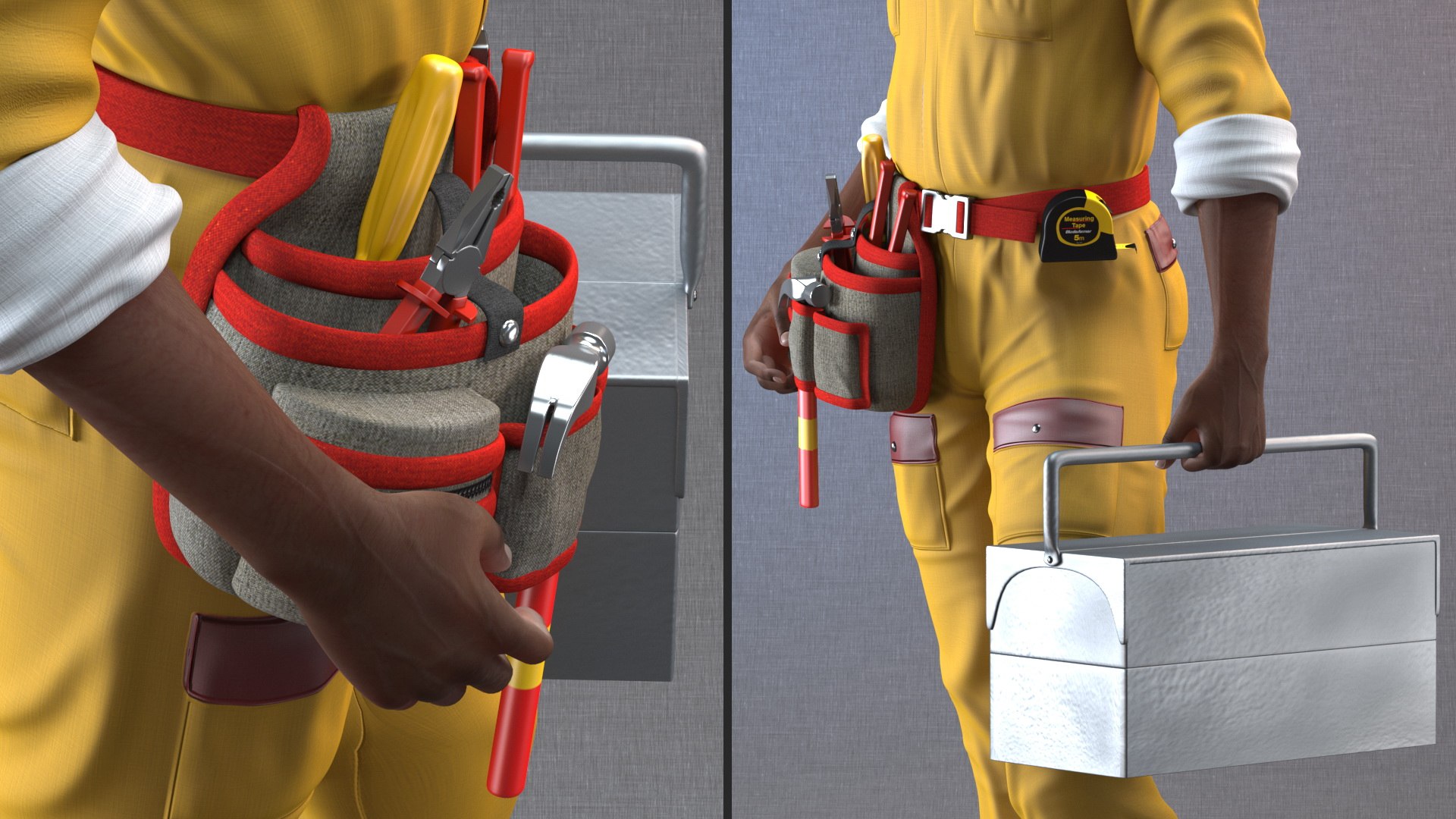 American locksmith standing pose 3D model - TurboSquid 1708602