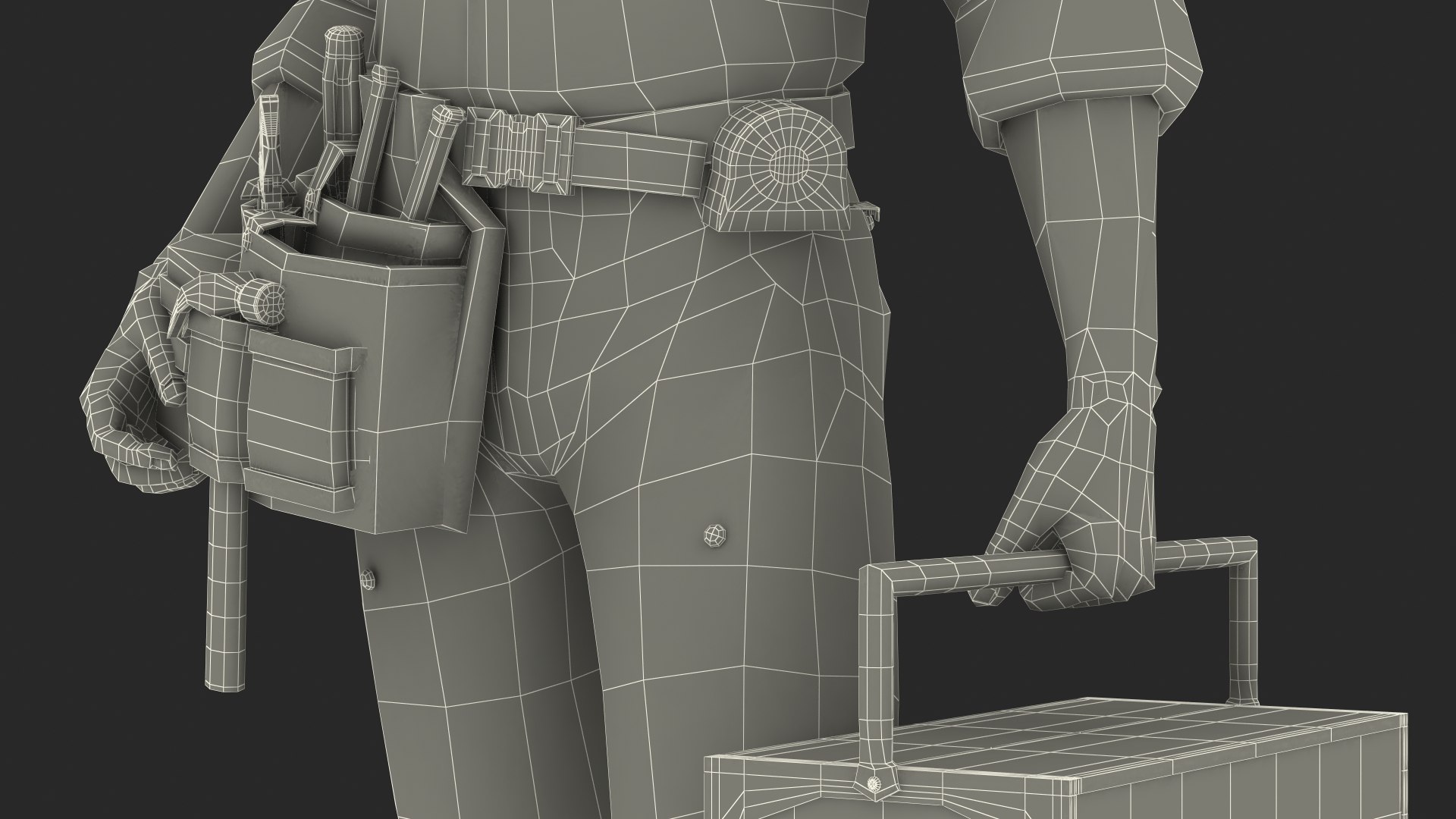 American locksmith standing pose 3D model - TurboSquid 1708602