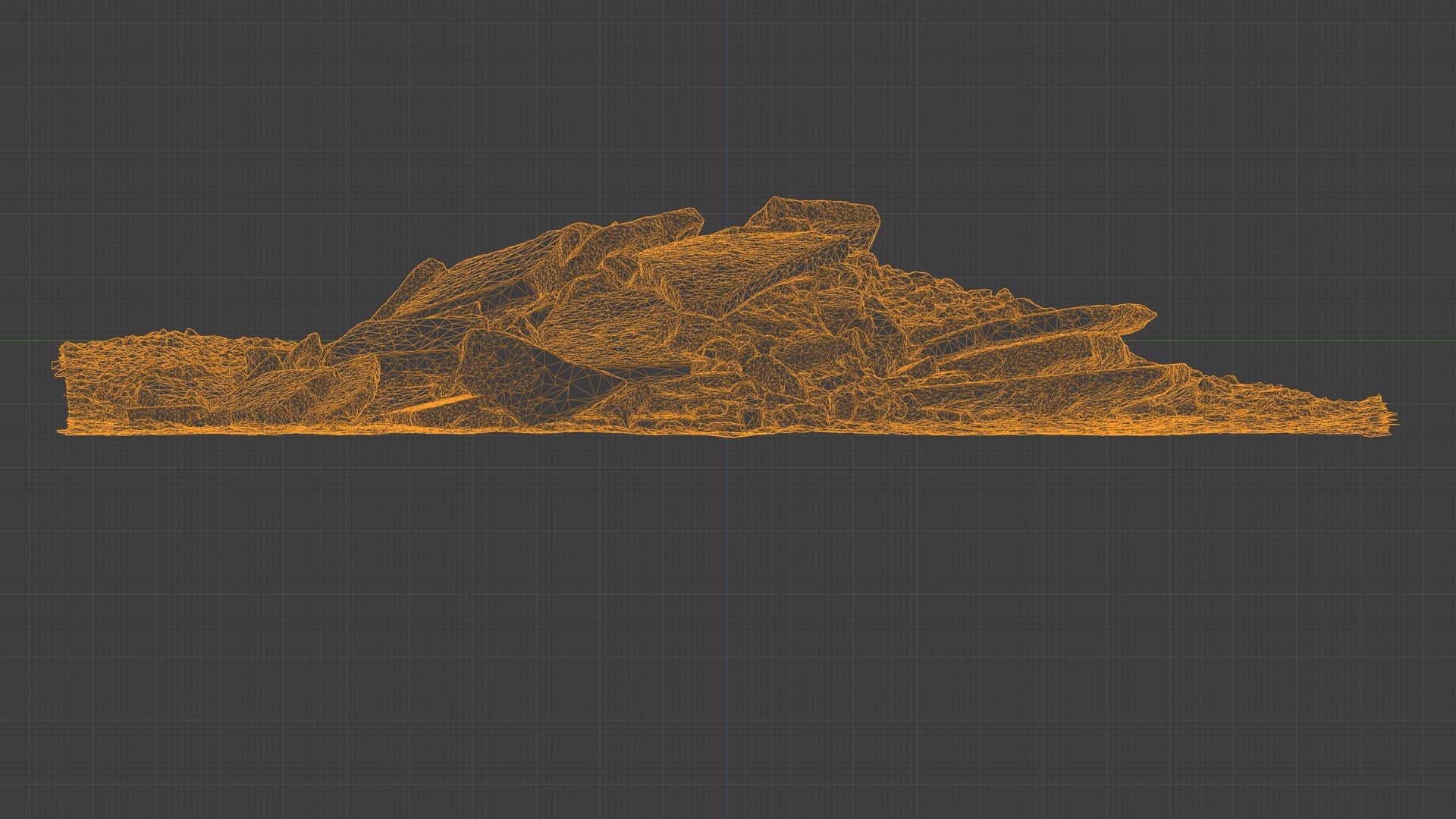 3D 3d Scan Pile Of Broken Asphalt And Concrete Rubble - TurboSquid 2399476