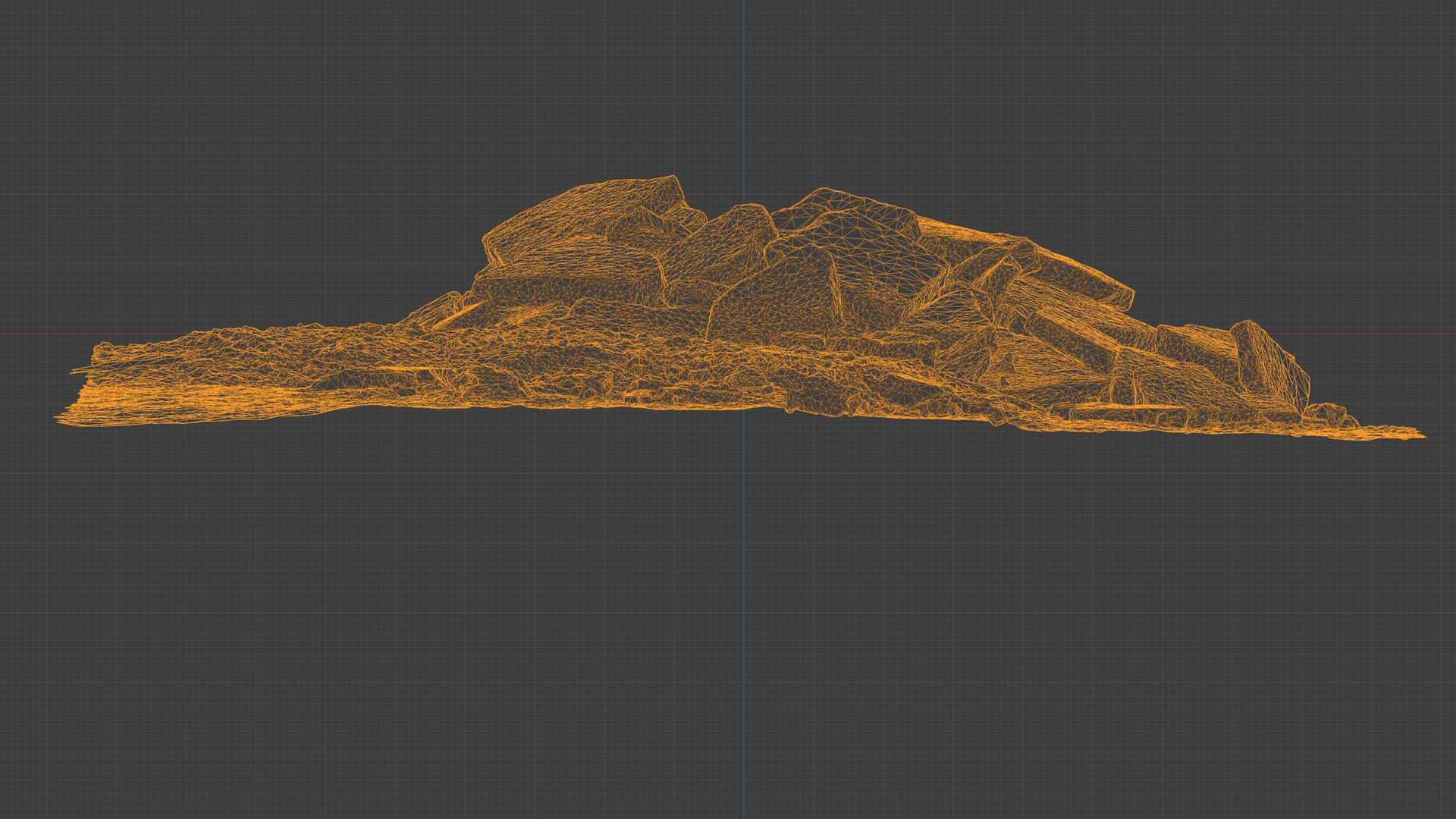 3D 3d Scan Pile Of Broken Asphalt And Concrete Rubble - TurboSquid 2399476