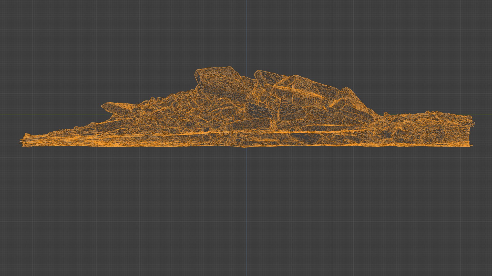 3D 3d Scan Pile Of Broken Asphalt And Concrete Rubble - TurboSquid 2399476