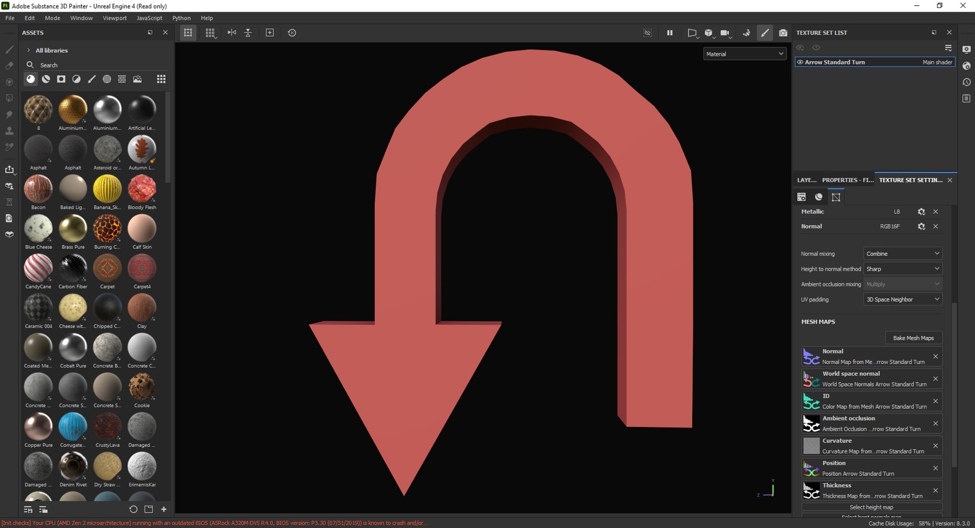 3D Arrow Standard Turn Model - TurboSquid 2124595