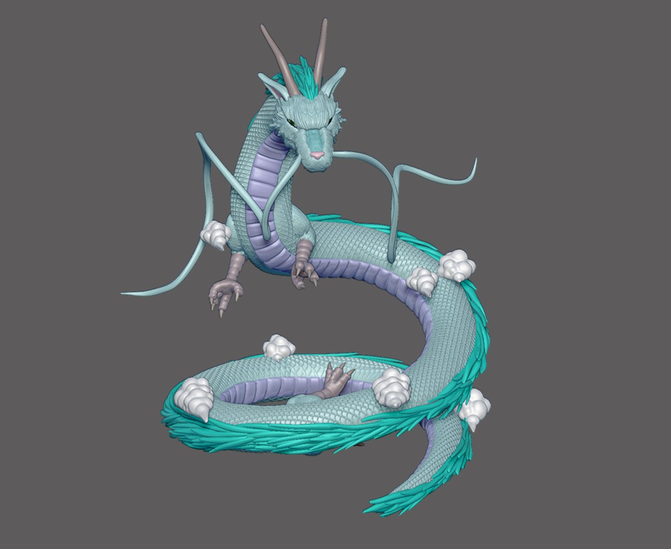 Dragon Form Haku 3D Model - TurboSquid 1496118