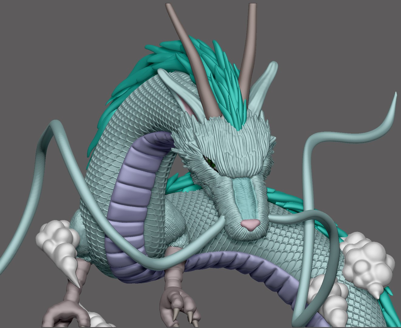 Dragon Form Haku 3D Model - TurboSquid 1496118