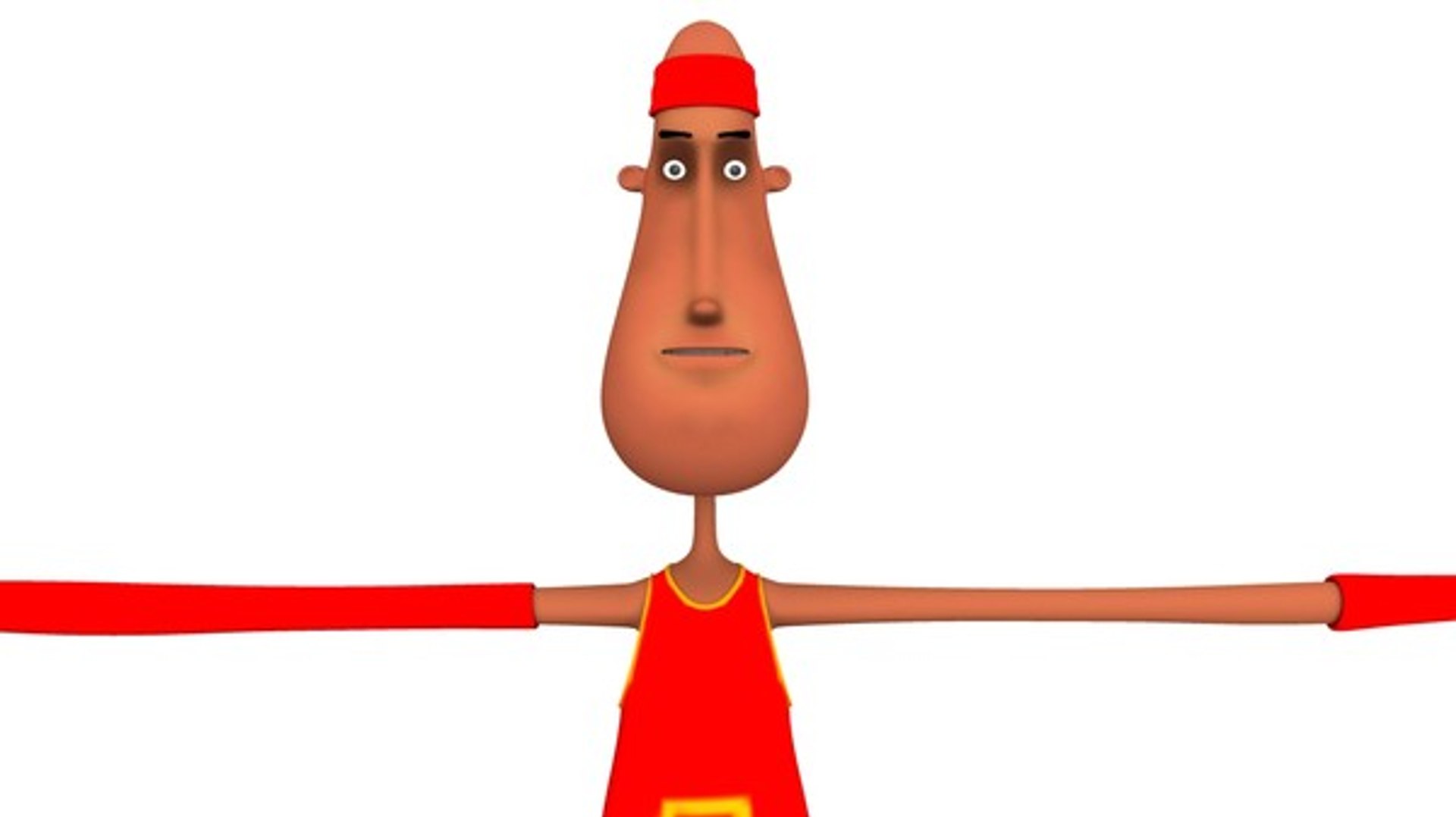 cartoon african character 3d ma