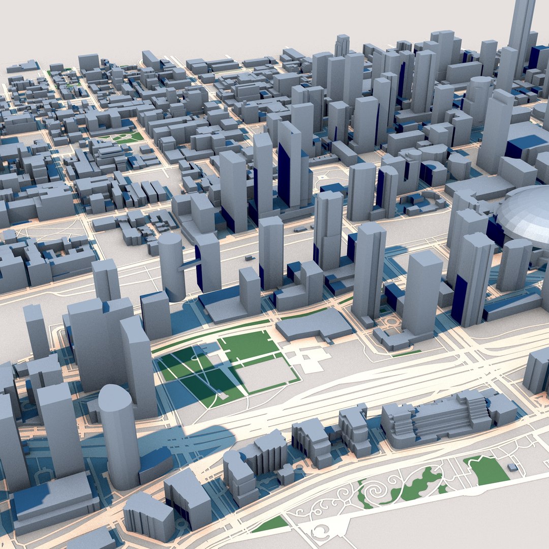 CN Tower First Canadian Place Toronto Canada 3D Model - TurboSquid 2359316