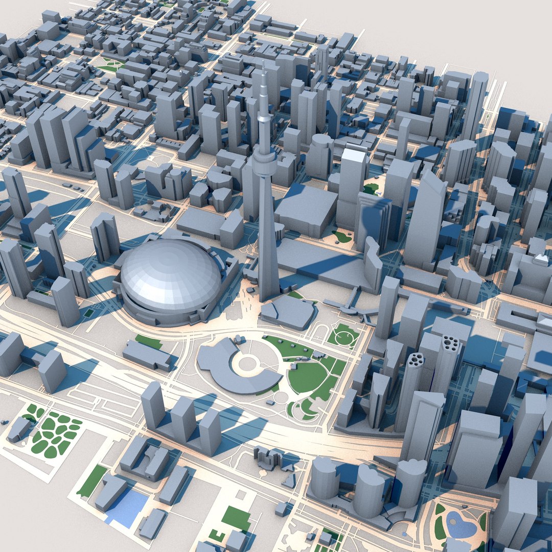 CN Tower First Canadian Place Toronto Canada 3D Model - TurboSquid 2359316