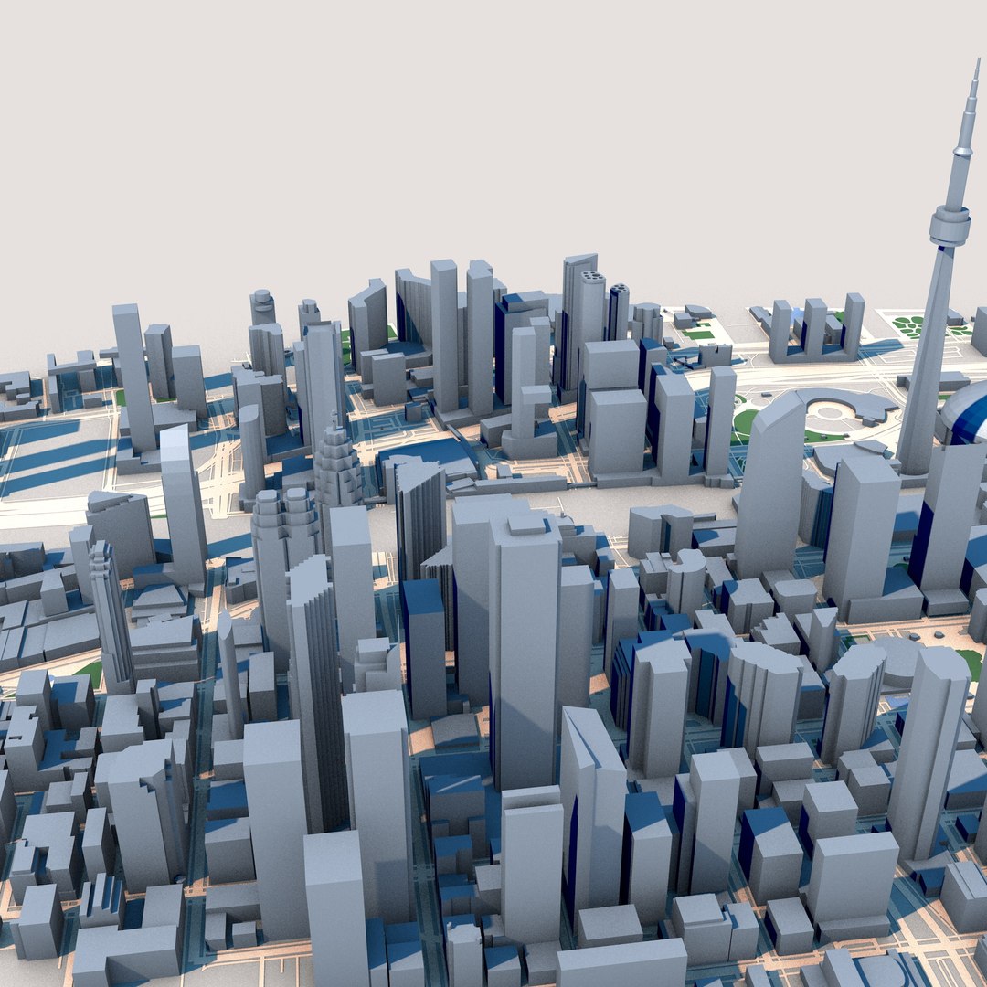 CN Tower First Canadian Place Toronto Canada 3D Model - TurboSquid 2359316