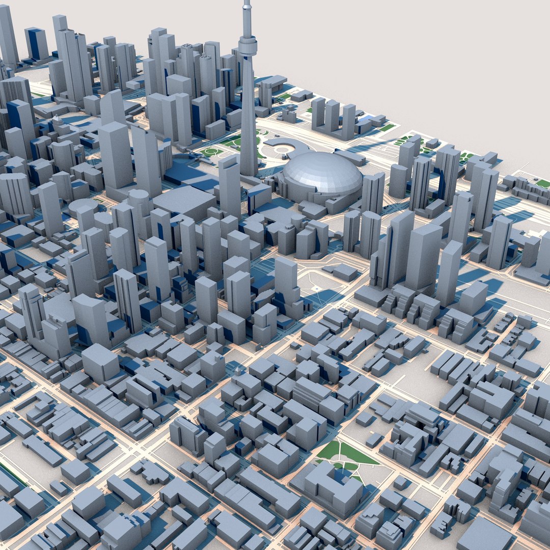 CN Tower First Canadian Place Toronto Canada 3D Model - TurboSquid 2359316