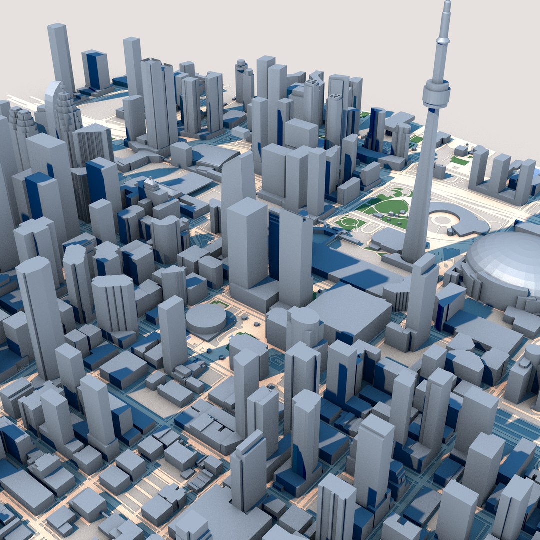 CN Tower First Canadian Place Toronto Canada 3D Model - TurboSquid 2359316