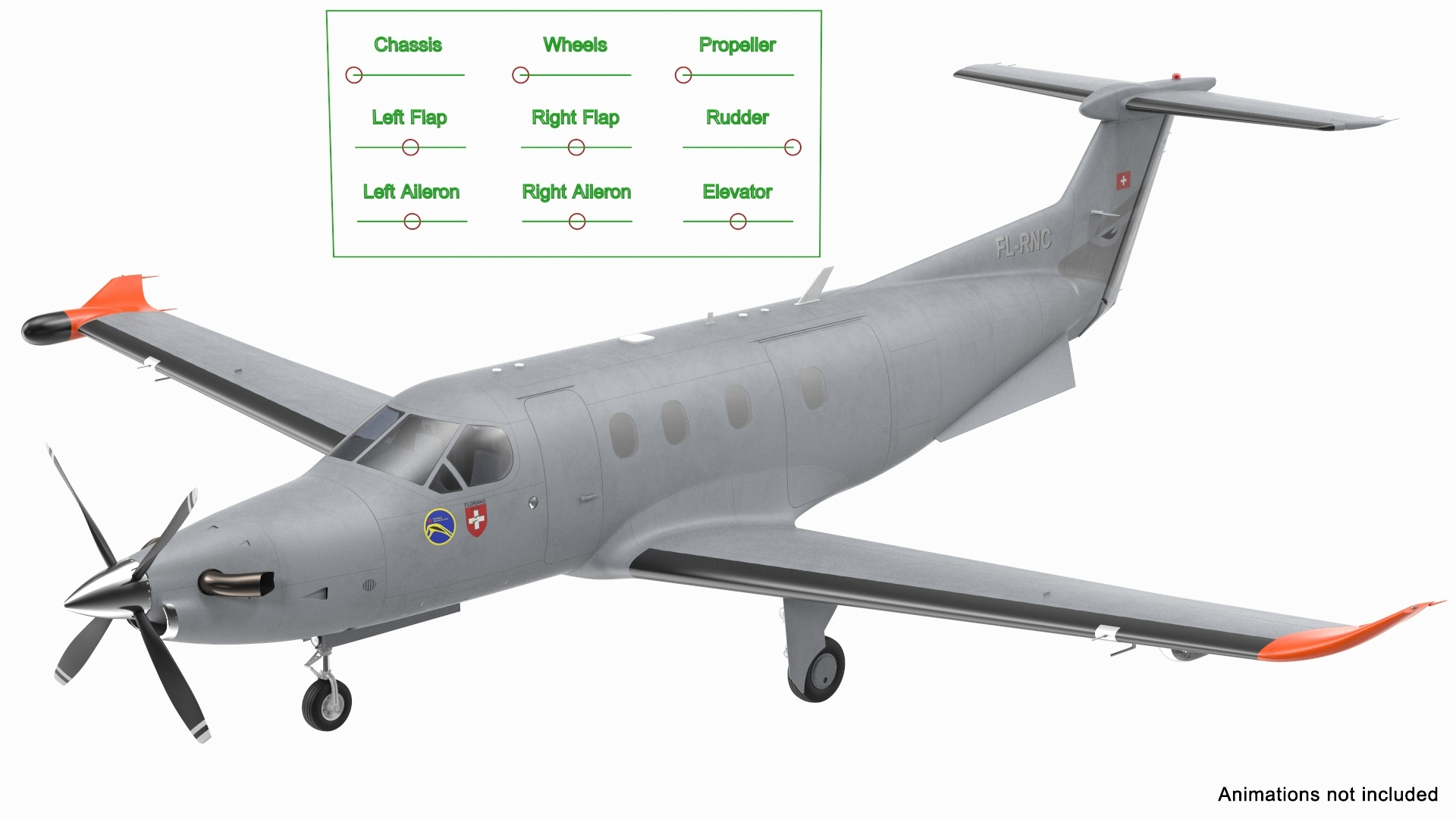 Pilatus Pc 12m Eagle 3D Model - TurboSquid 1671633