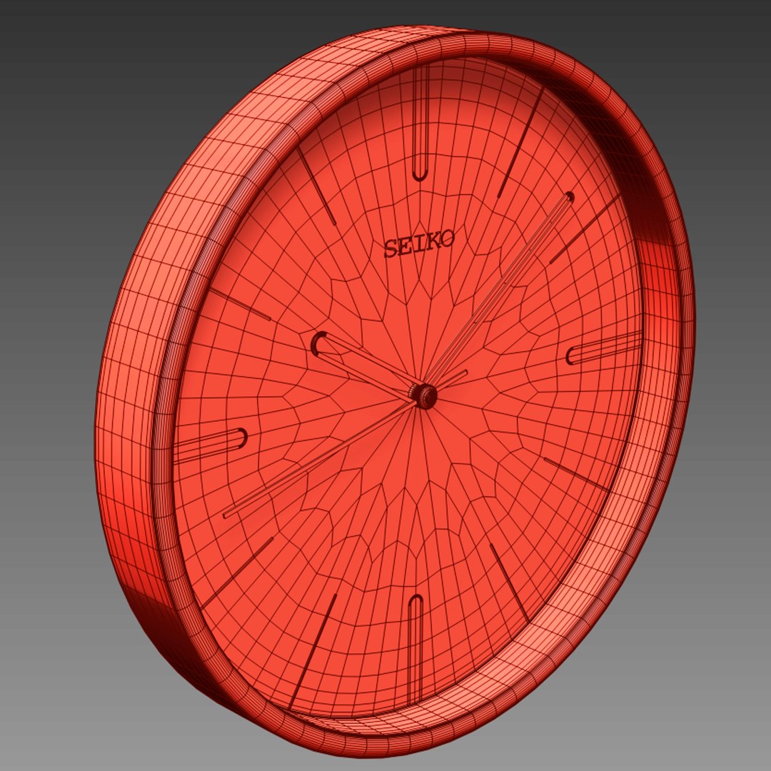 3D Wall Clock Set 707 Model - TurboSquid 1947706