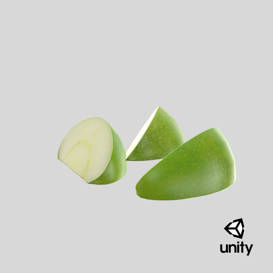 3D Green Apple v1 Slices - TurboSquid 2058675