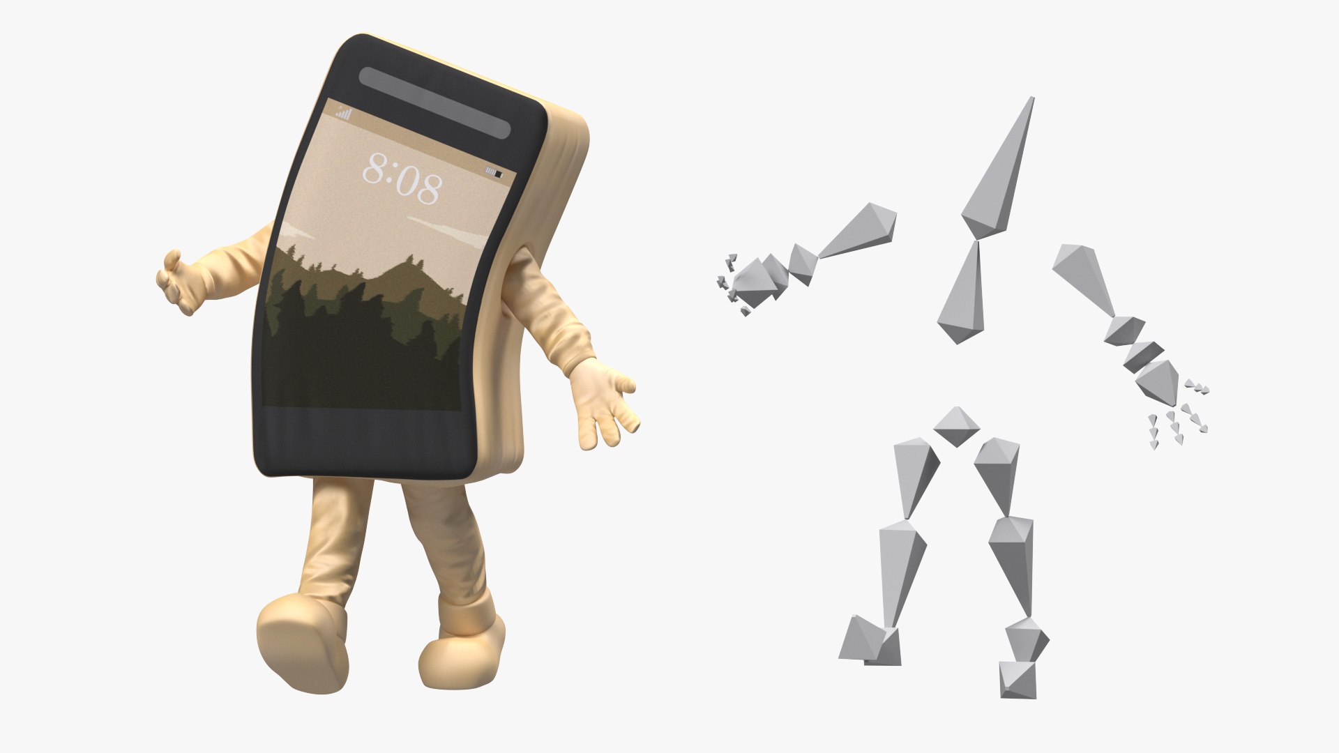 3D Rigged Cell Phone Mascot Costumes Collection - TurboSquid 2068956
