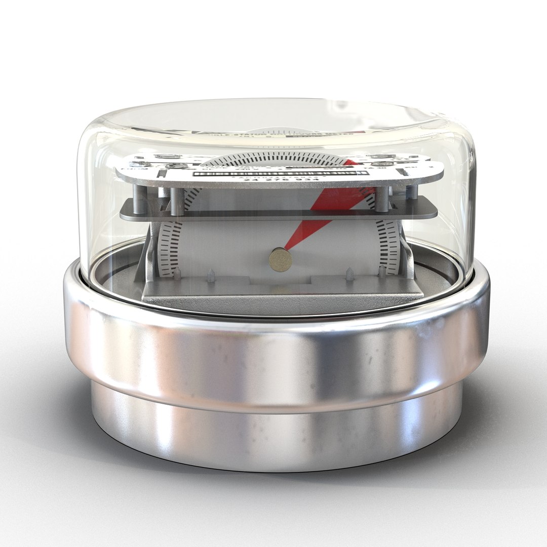 3d Model Analog Electricity Meter