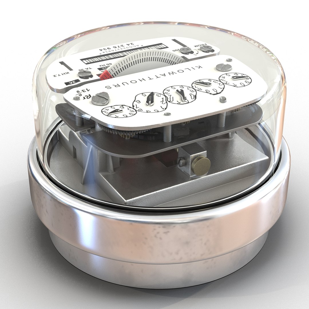 3d Model Analog Electricity Meter