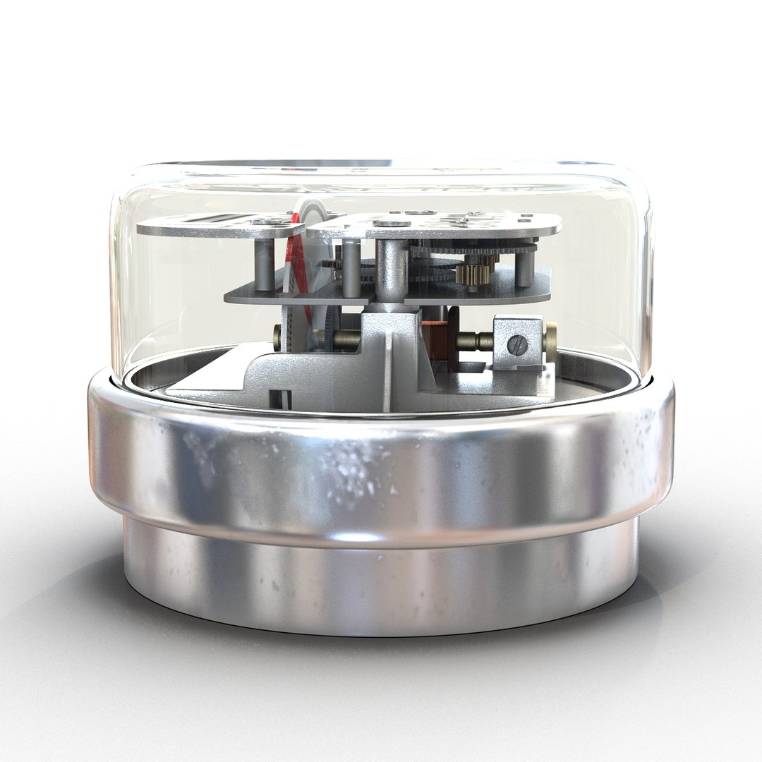 3d Model Analog Electricity Meter