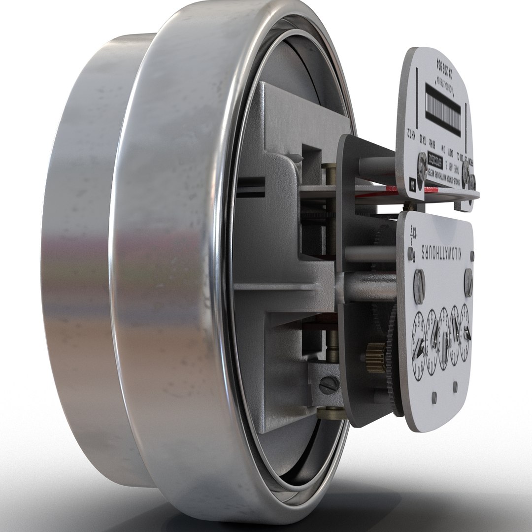 3d Model Analog Electricity Meter