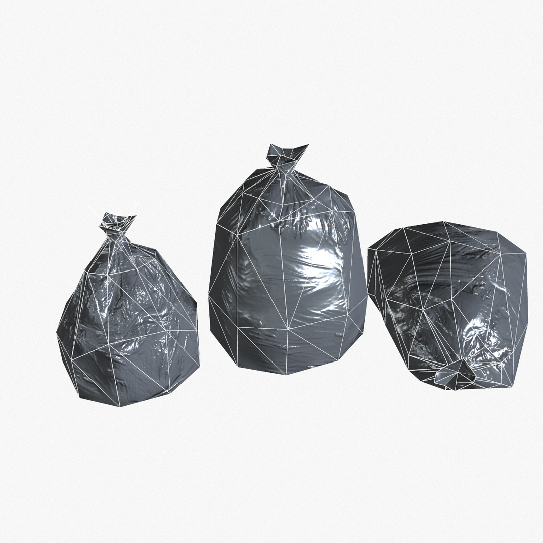 3d ready garbage bags model