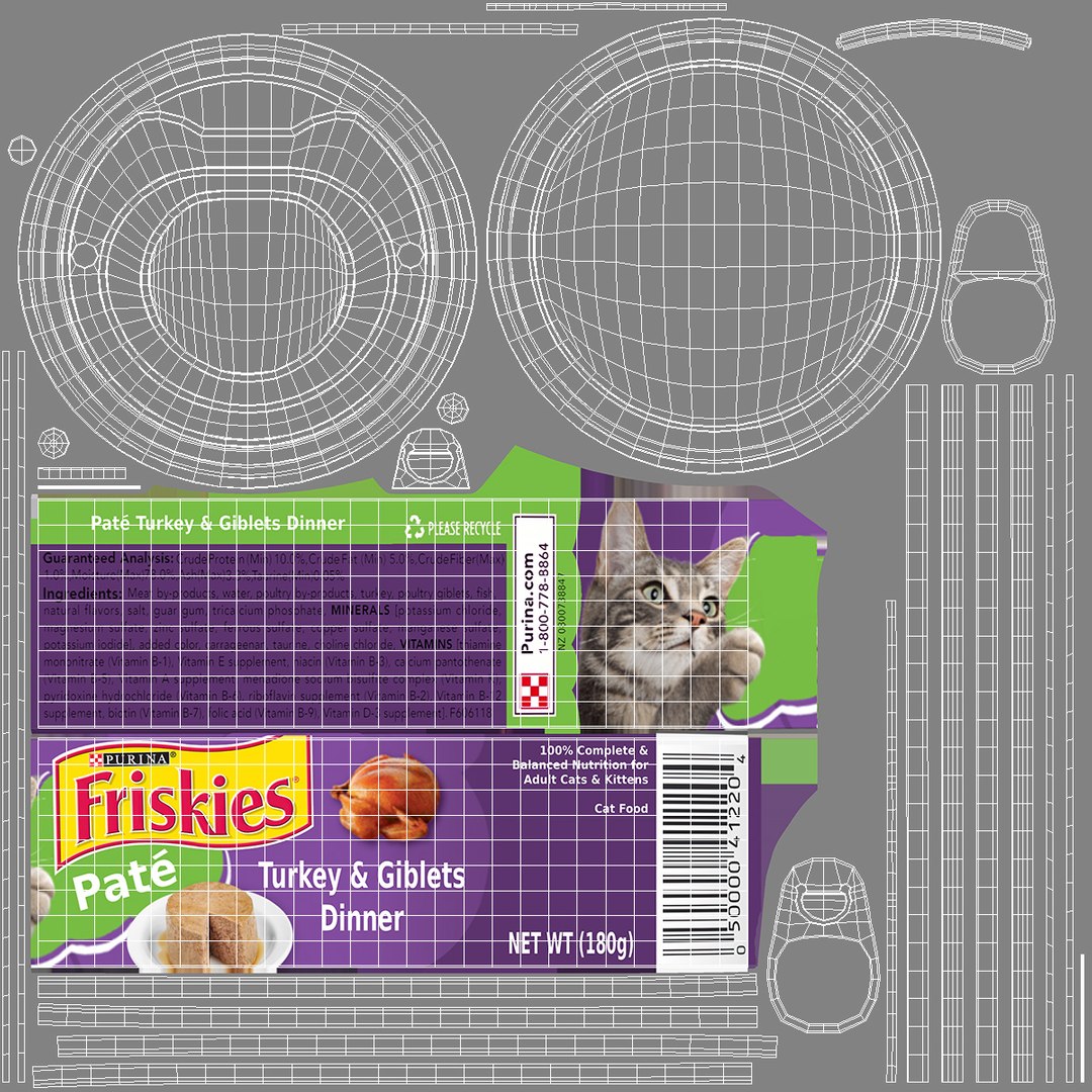 3D Pet Canned Food Friskies - TurboSquid 2083920