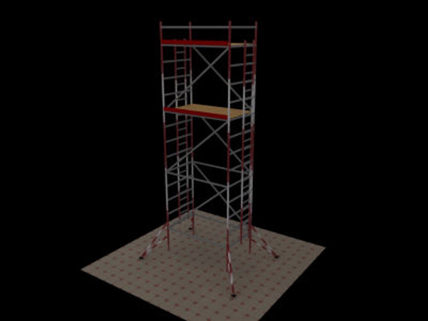 3d scaffold tower model