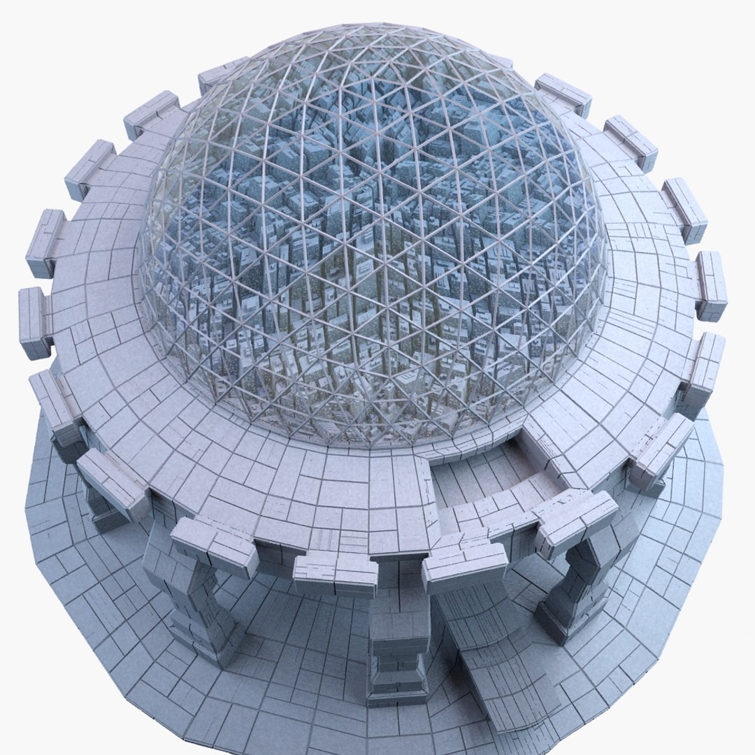 3d model dome city mht-02