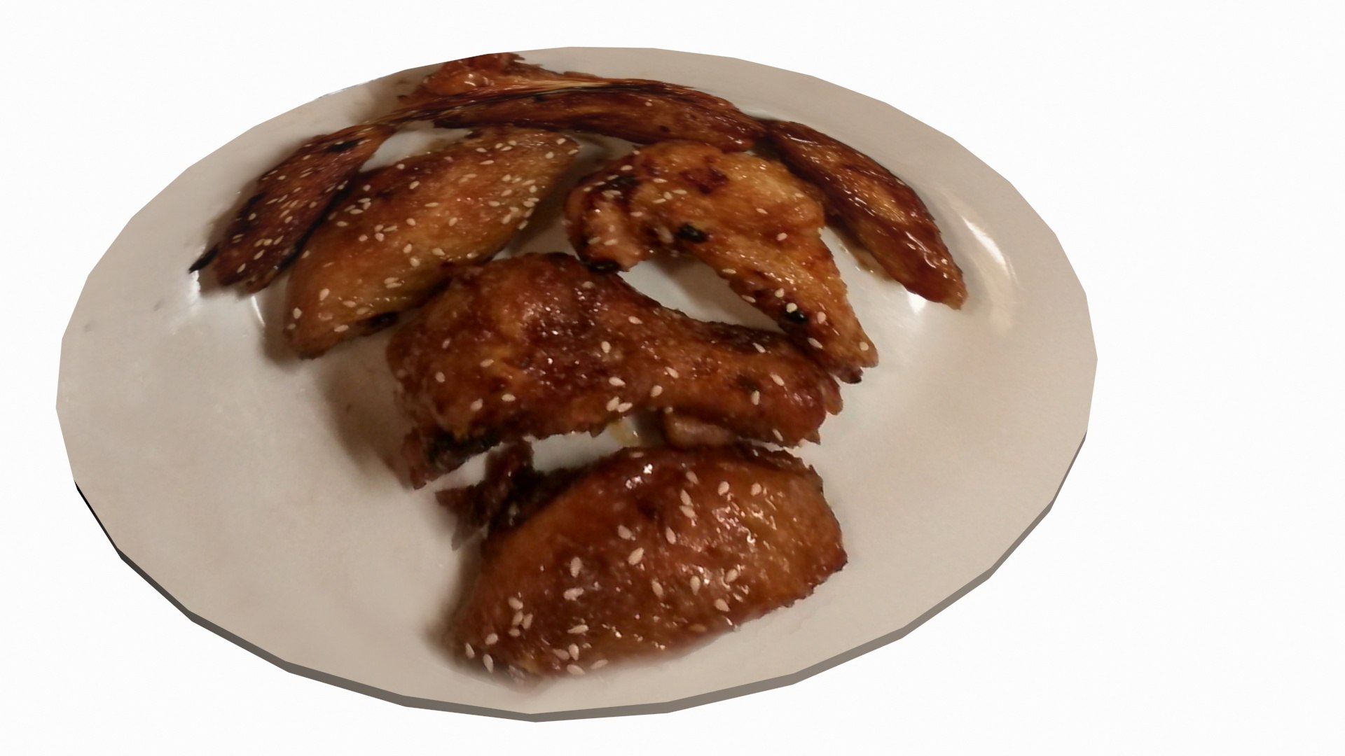 3D Chicken Wings - Honey Model - TurboSquid 1806465