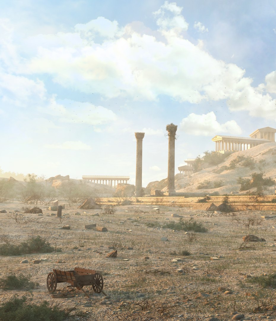 Temple Of Olympian Zeus Environment 3D - TurboSquid 2228701