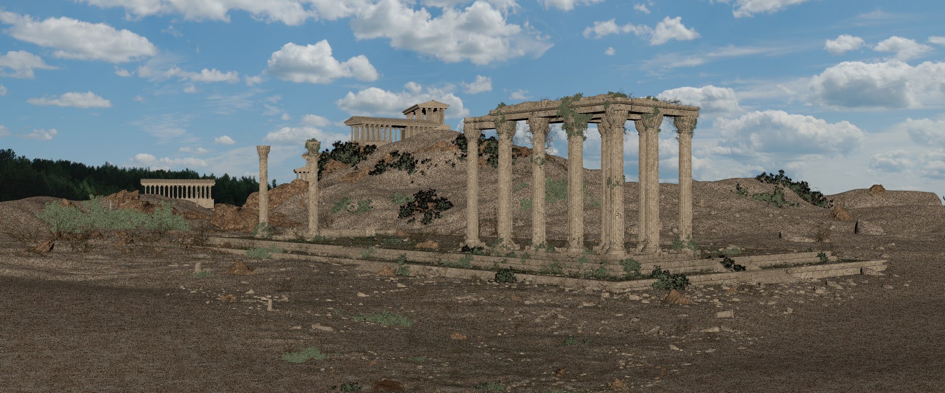Temple Of Olympian Zeus Environment 3D - TurboSquid 2228701