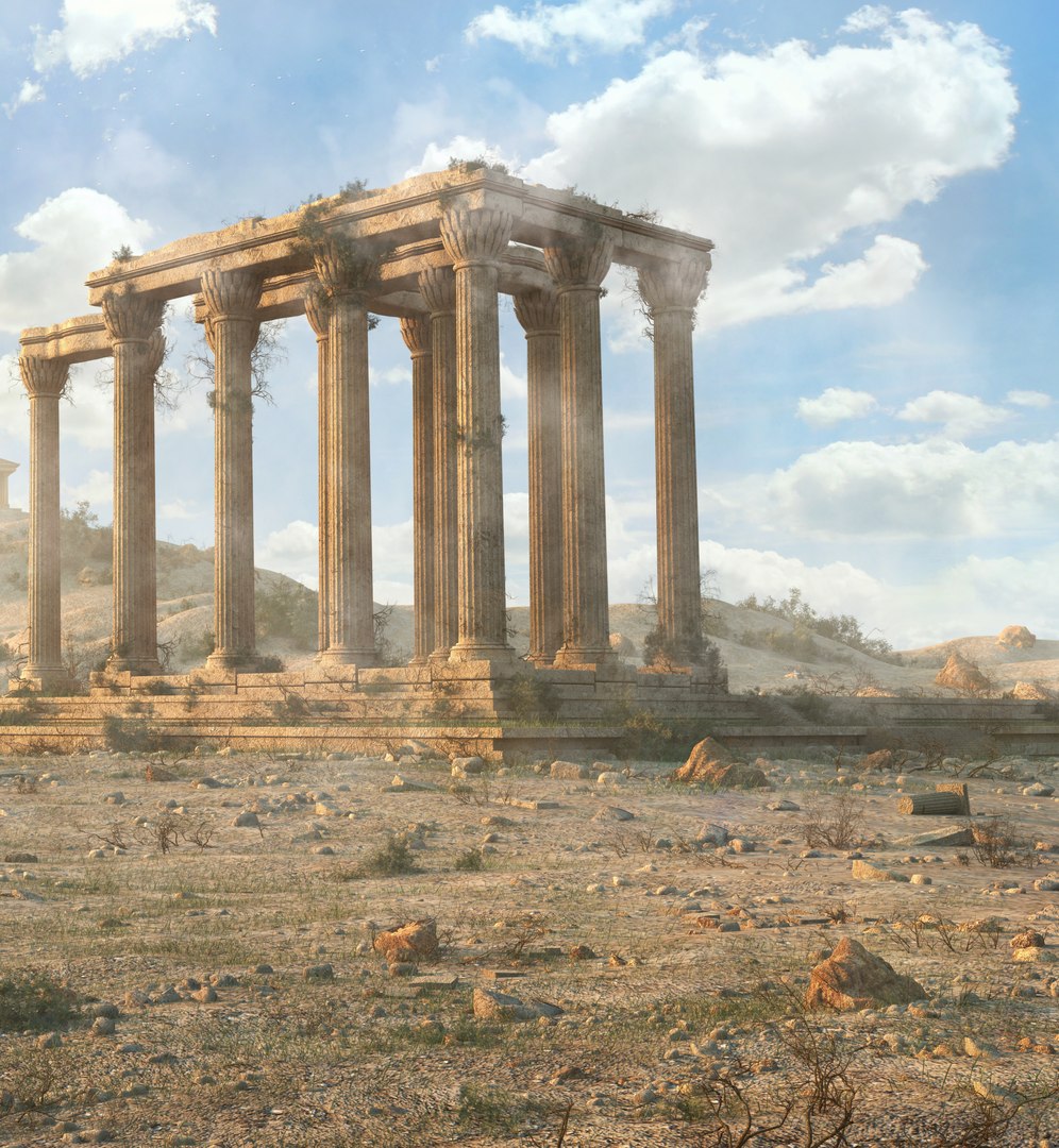 Temple Of Olympian Zeus Environment 3D - TurboSquid 2228701