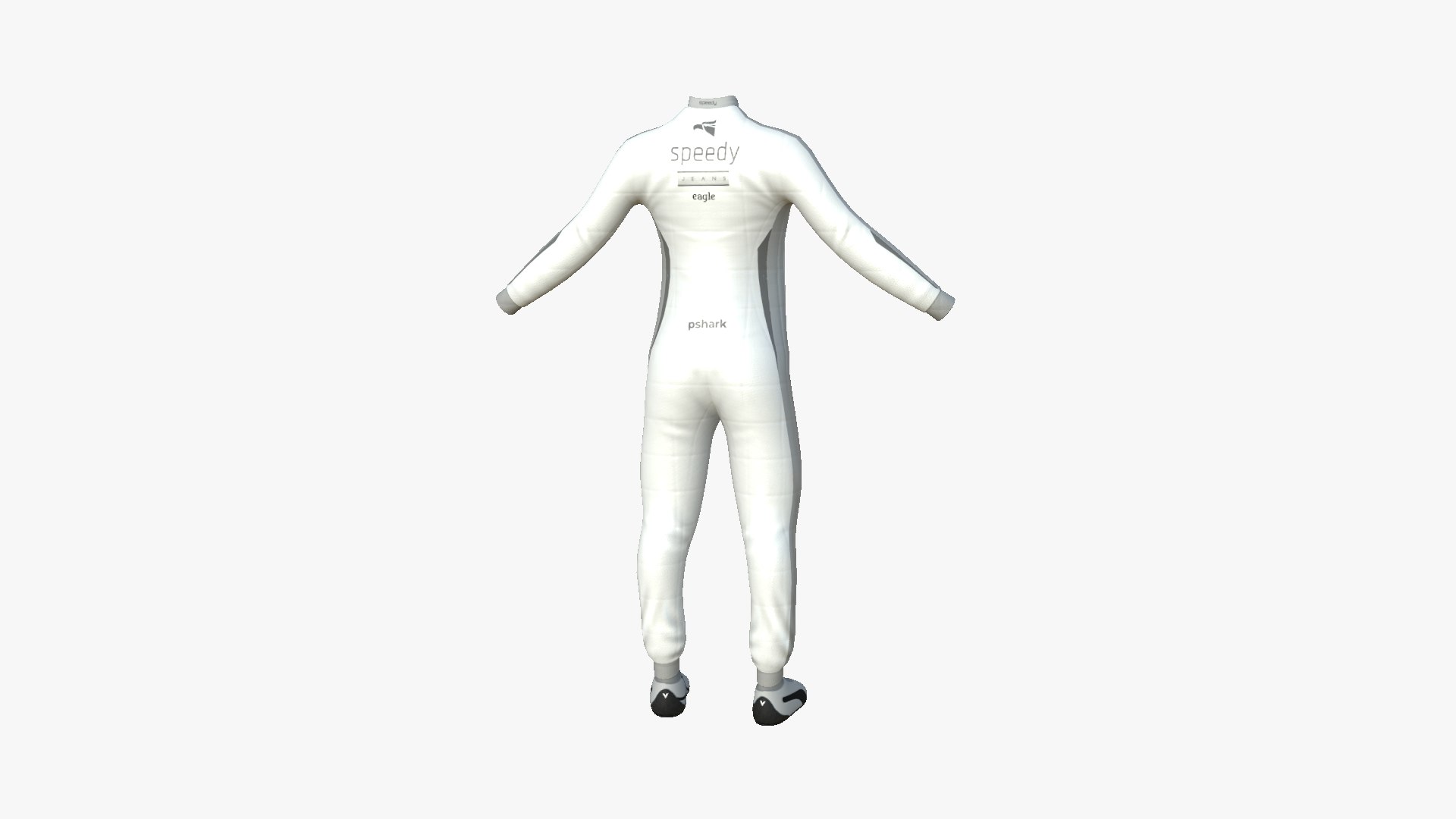 3D Racing Pilot Uniform A08 Gray - Character Clothing Design ...