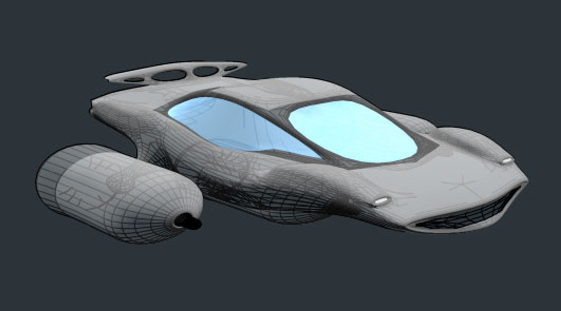 3d model hover car