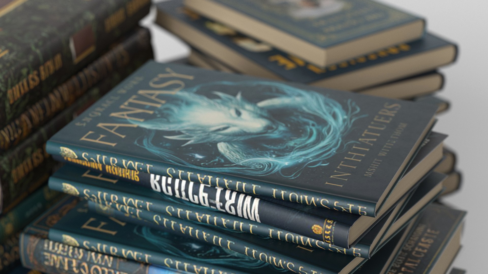 Detective Books Stack Model - TurboSquid 2284543