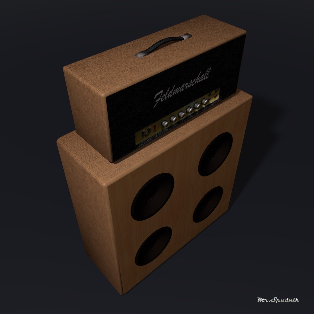 3d Model Amplifier Guitar Head